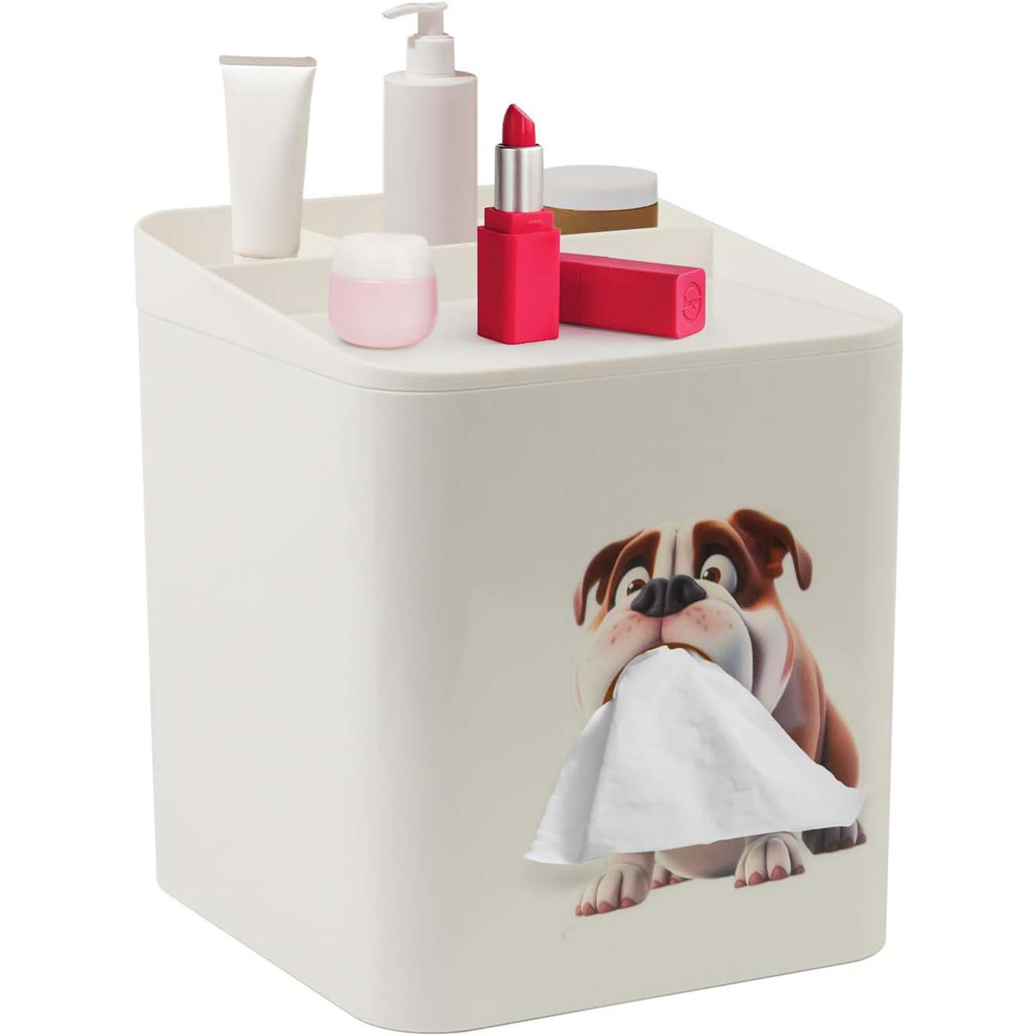 Corrigan Studio® Funny Tissue Box Cover Cute Puppy Tissue Box Holder ...