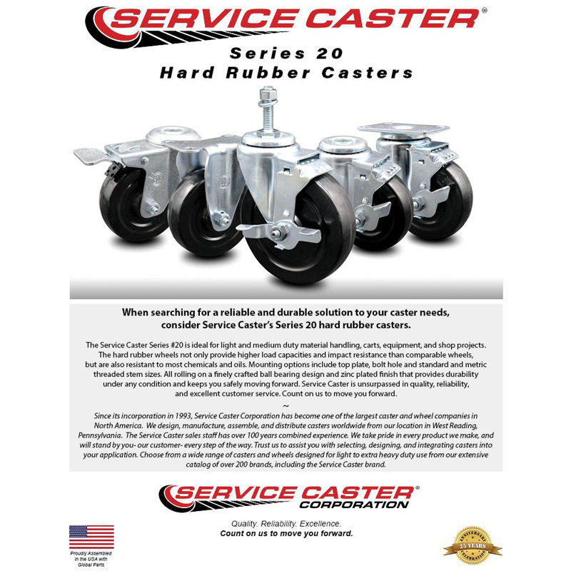 Service Caster Rubbermaid Tilt Truck Replacement Caster | Wayfair