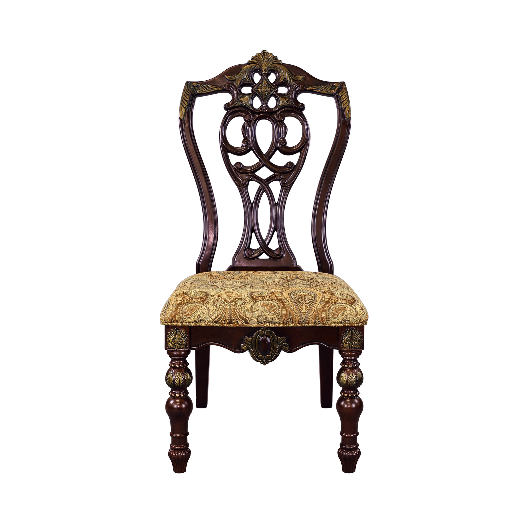 Bloomsbury Market Formal Traditional Dining Chairs 2Pc Set With Tipping ...