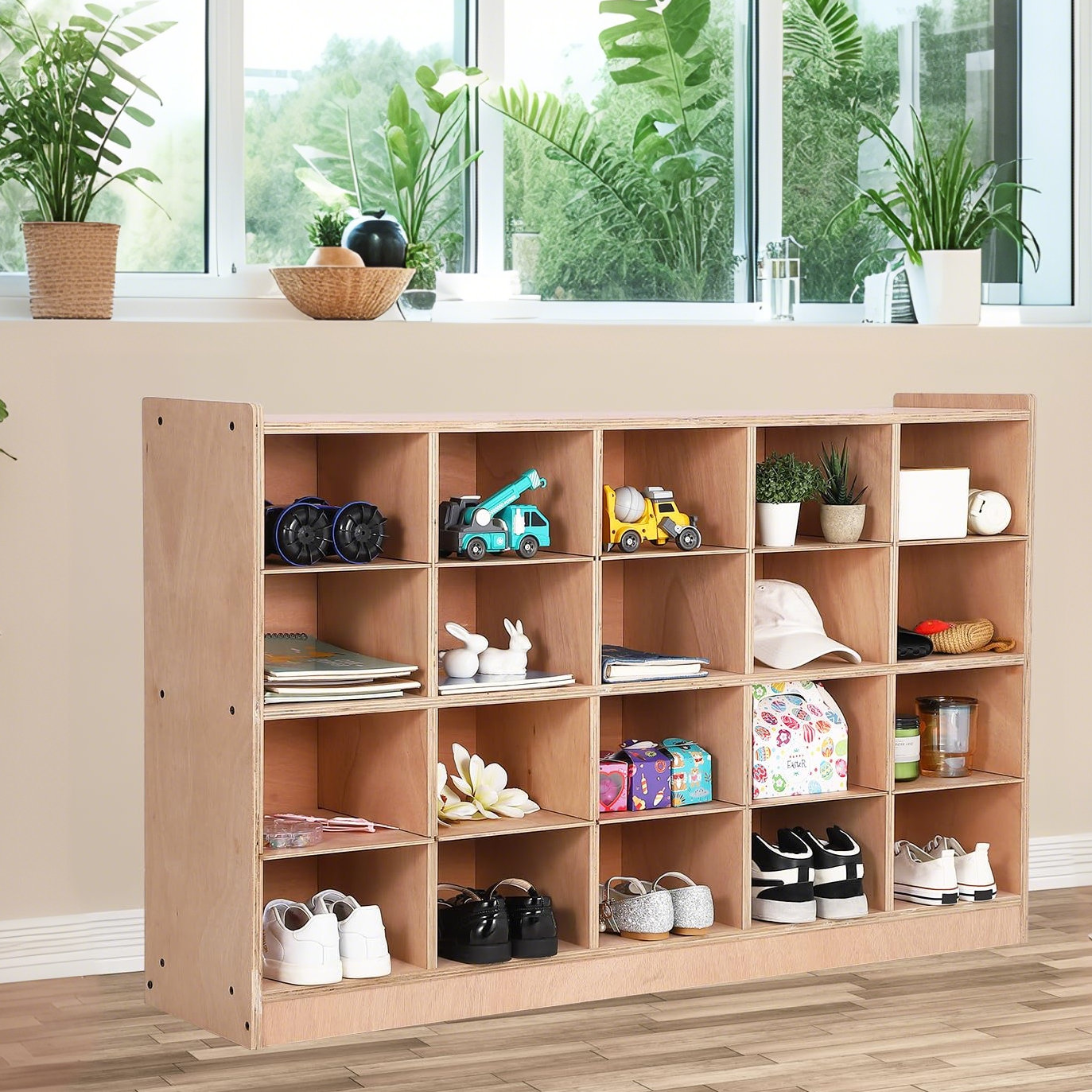 Ebern Designs Cubby Storage Organizer Cubes, Daycare Shelves | Wayfair