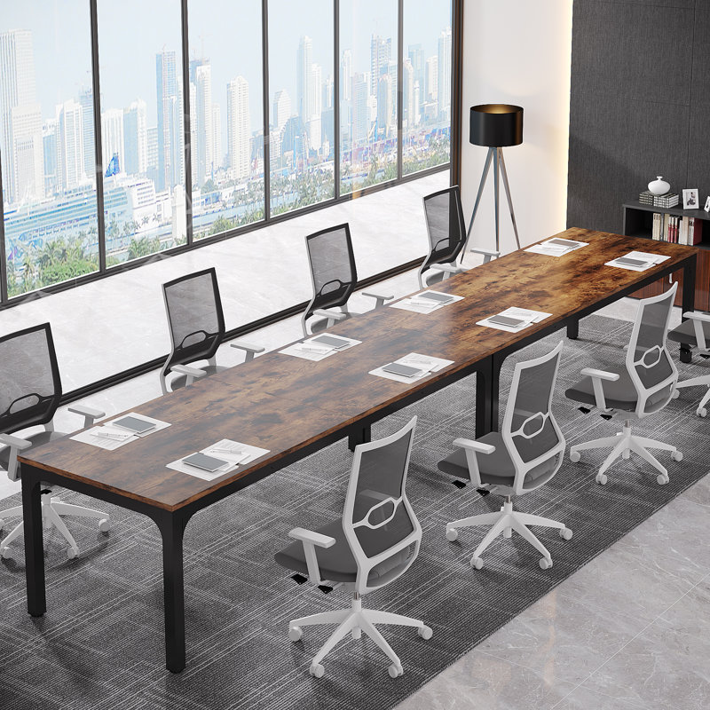 17 Stories Devereau Rectangular Meeting Table | Wayfair