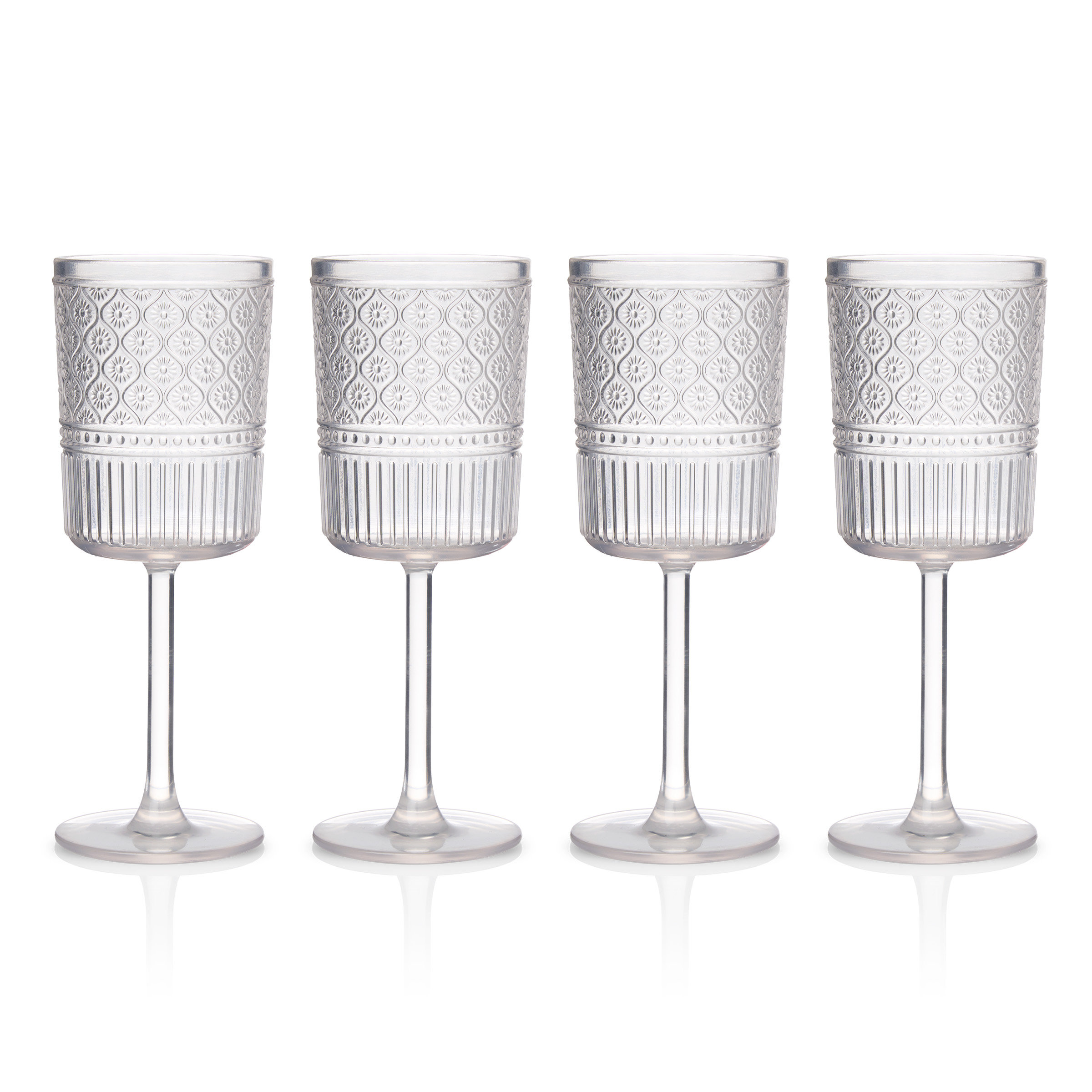Godinger Silver Art Co Claro Acrylic Blue Goblet, Set Of 4 - Wayfair Canada
