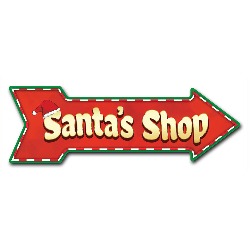 SignMission Decal-999622_Santa's Shop Arrow Decal Funny Home Décor 18 ...