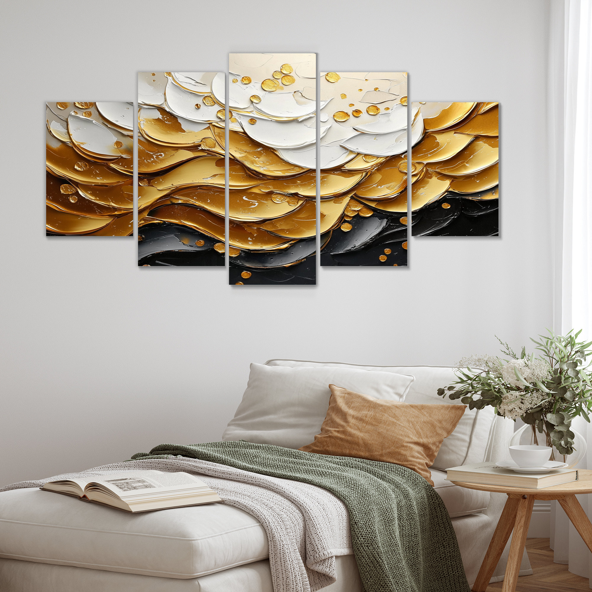 Design Art Golden Passage To Transitional Art I - Modern Wall Decor ...