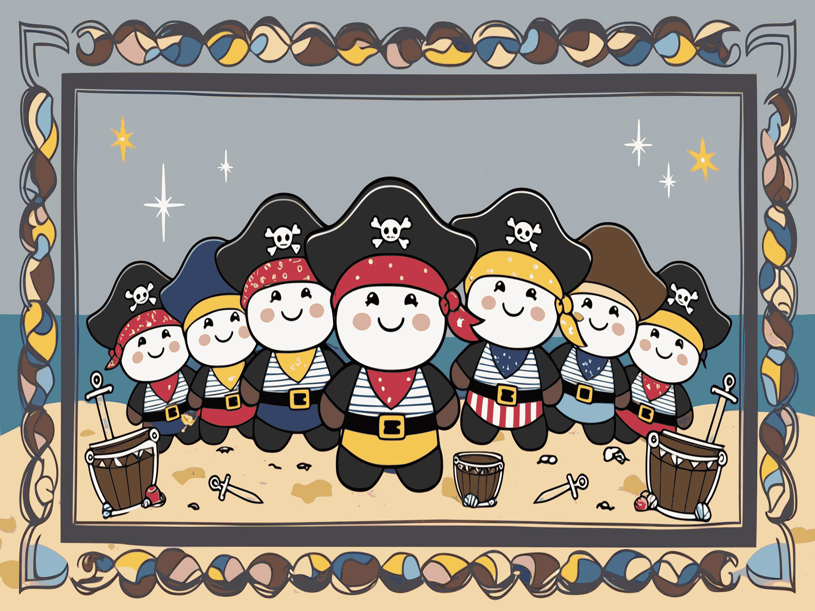 Sunside Sails Pirates Ocean Kids Rug | Wayfair