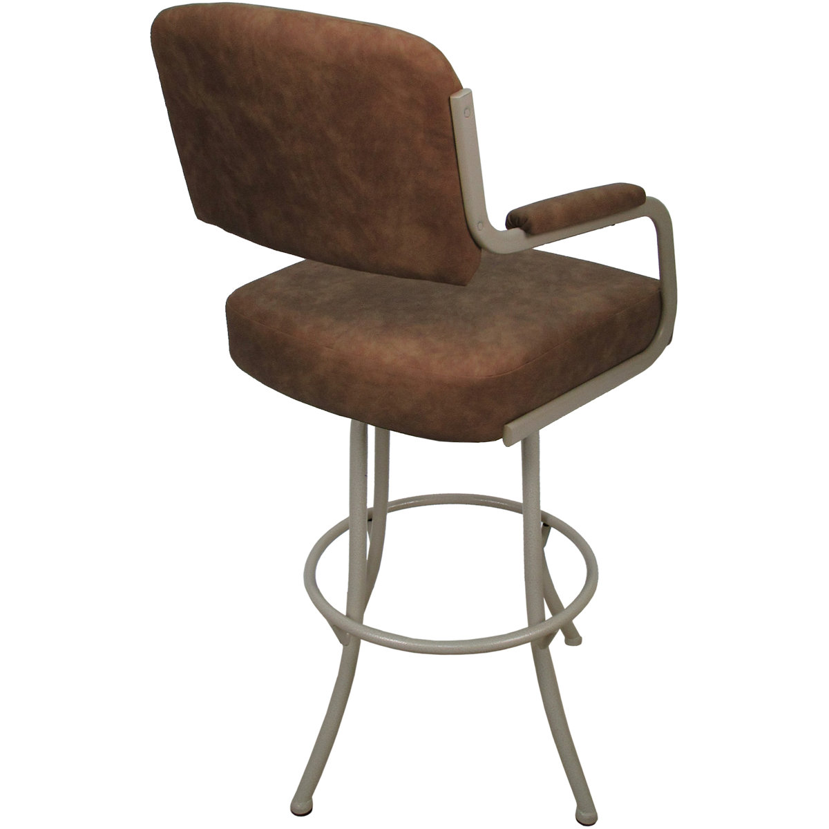 Lark Manor™ Helmar Swivel Upholstered 26'' Counter Stool with Metal ...