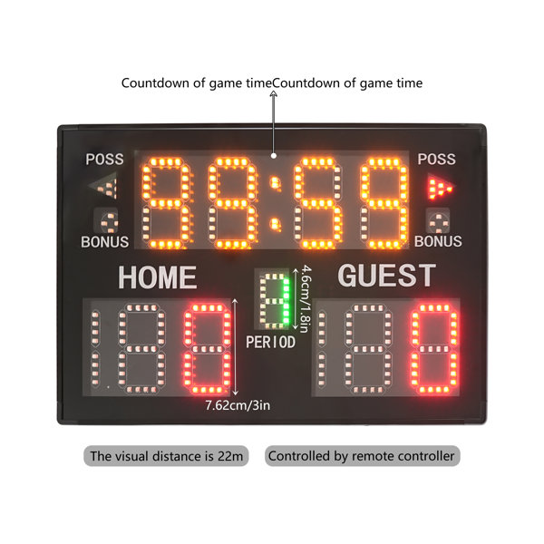 OUKANING Indoor & Outdoor Games Portable Tabletop LED Electronic ...