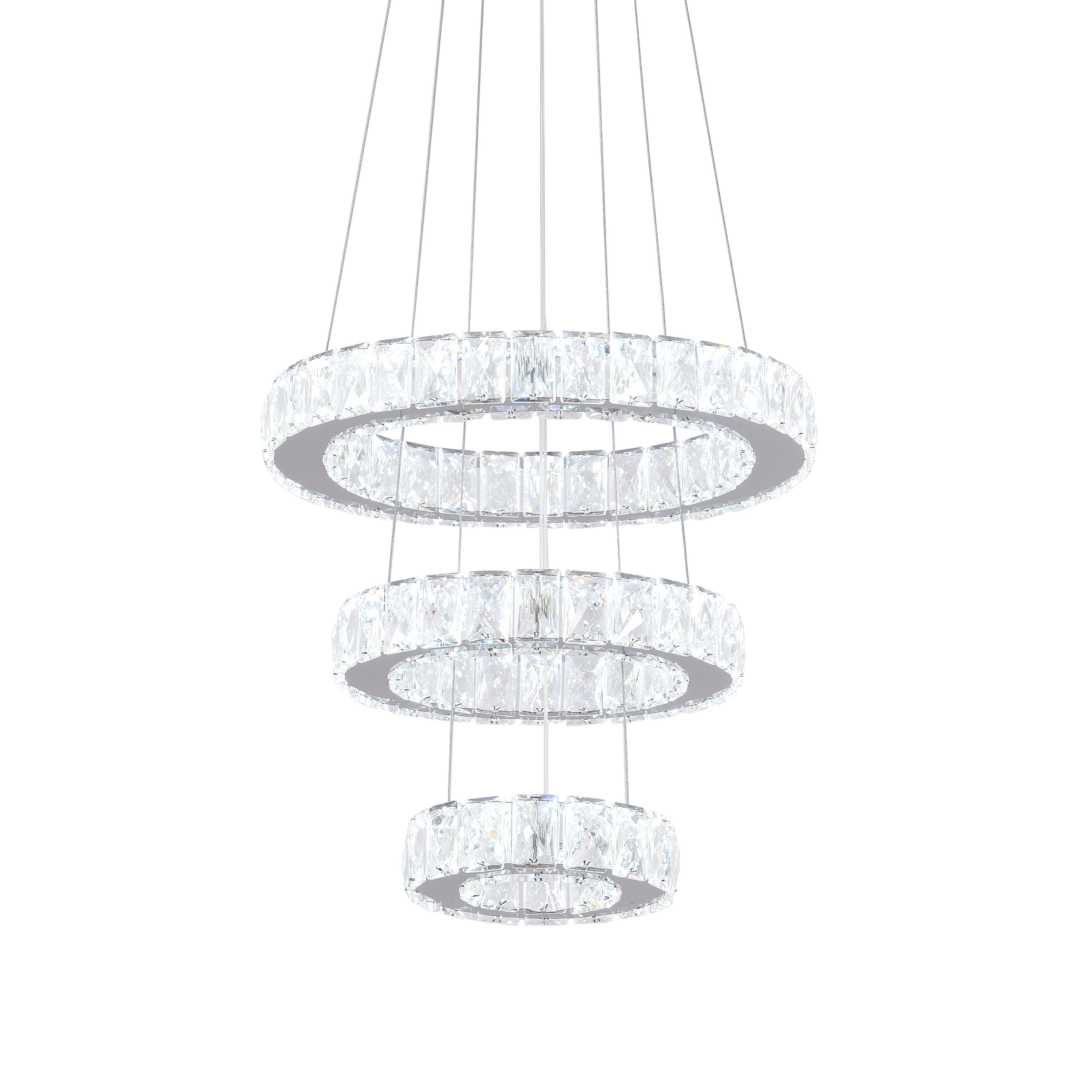 Everly Quinn Kobie 3 - Light Statement Wagon Wheel LED Chandelier | Wayfair