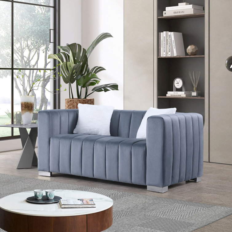 Hokku Designs Quennel 62.6'' Upholstered Loveseat | Wayfair