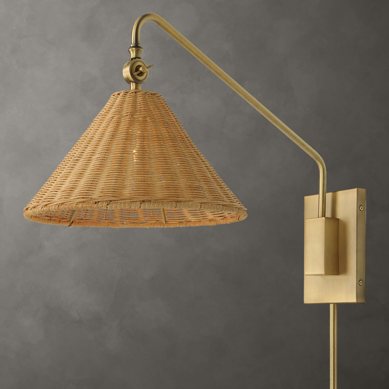 Birch Lane™ Vonetta Steel Plug-in Swing Arm Sconce | Wayfair