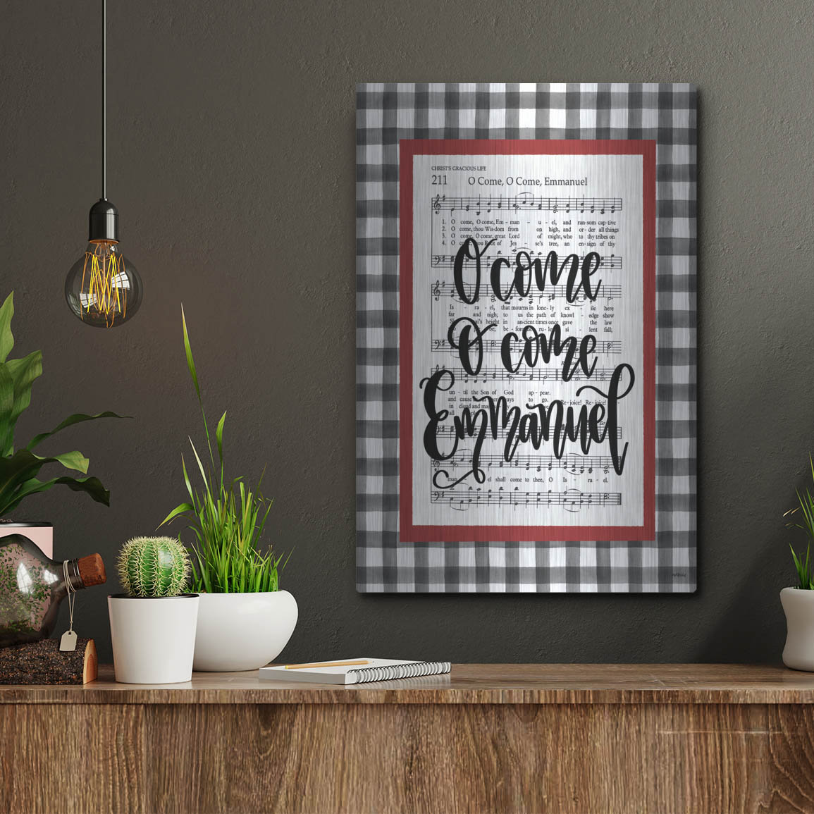 Luxe Metal Art 'O Come Emmanuel' By Imperfect Dust " O Come Emmanuel ...