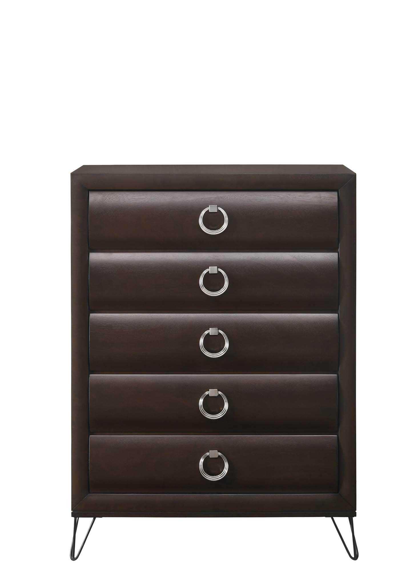 George Oliver Tablita Dark Merlot Finish Chest with Spacious Drawers ...