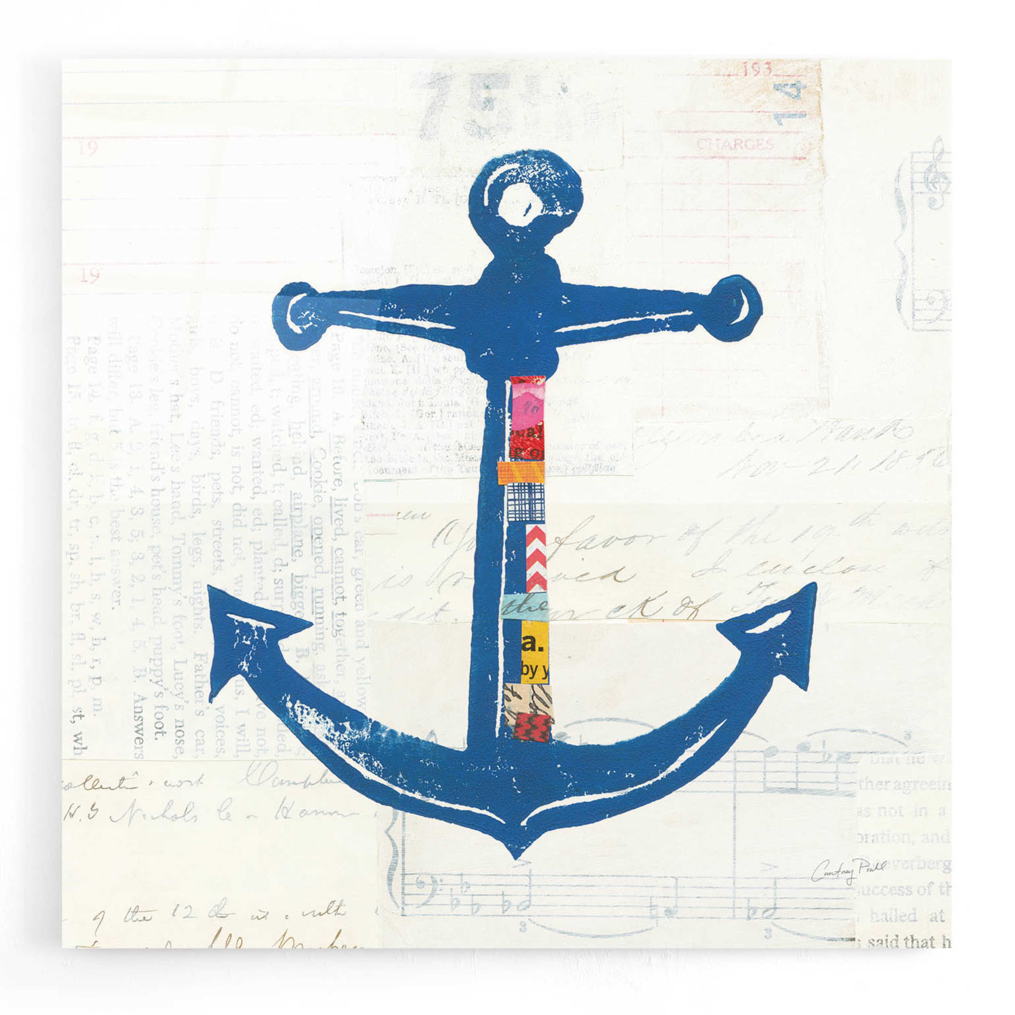 Breakwater Bay ''Nautical Collage III On Newsprint'' By Courtney Prahl ...