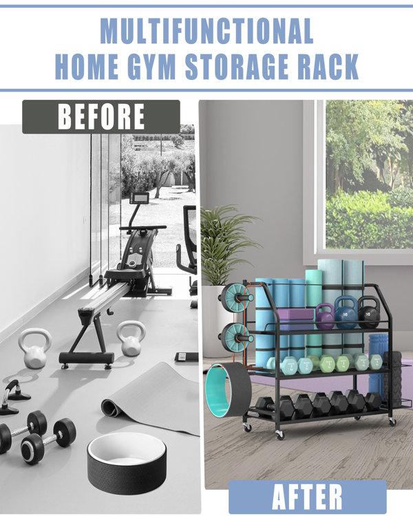 Arlmont & Co. Home Gym Storage Rack & Reviews | Wayfair