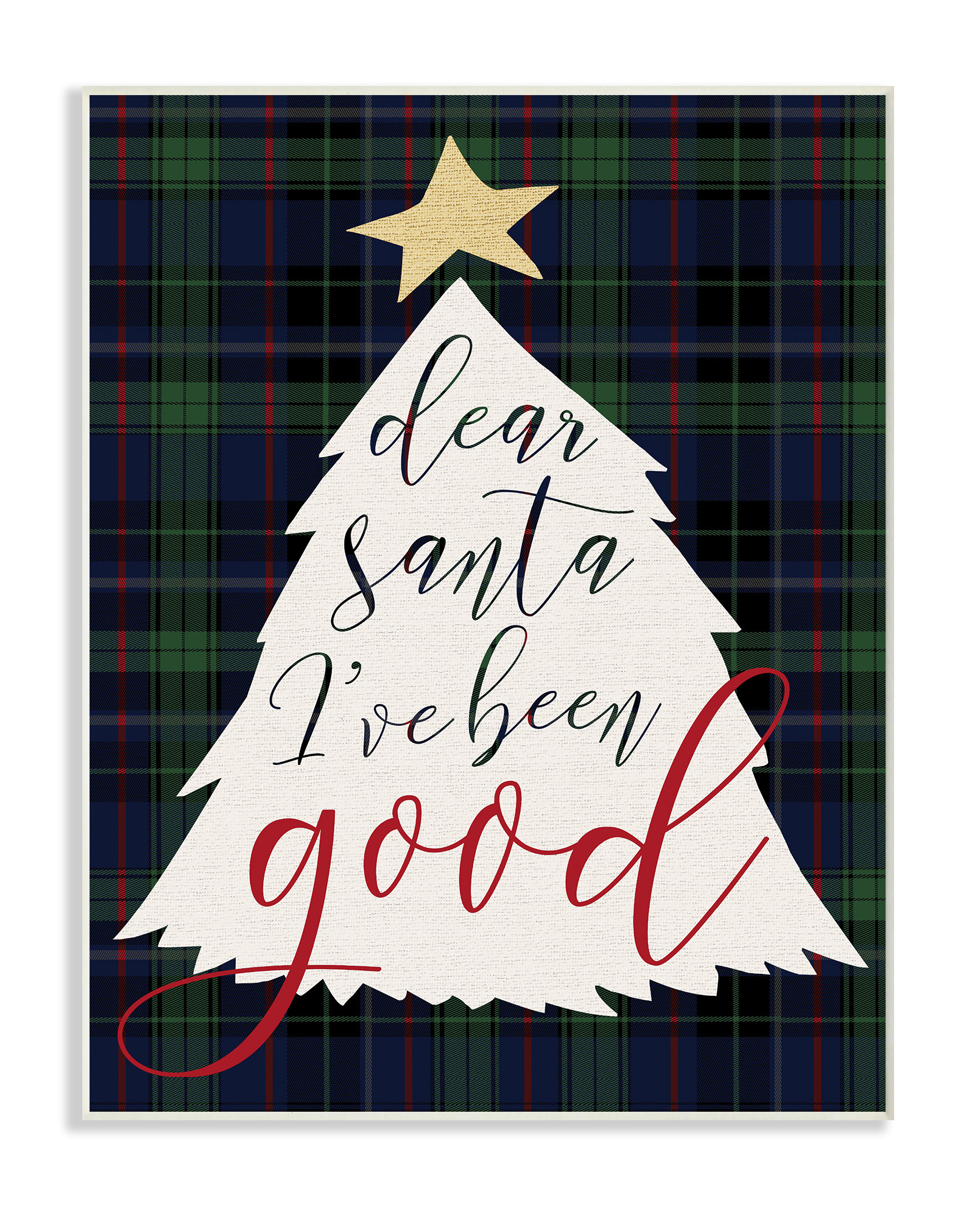 The Holiday Aisle® Dear Santa Christmas Tree by Daphne Polselli ...