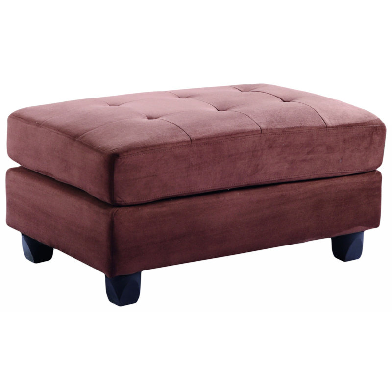Latitude Run® Chic Chocolate Lounge Ottoman | Wayfair