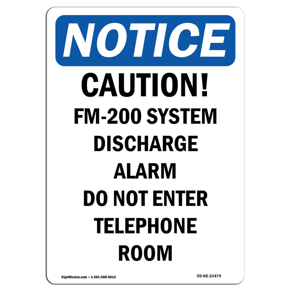 SignMission Caution FM-200 System Discharge Sign - Wayfair Canada