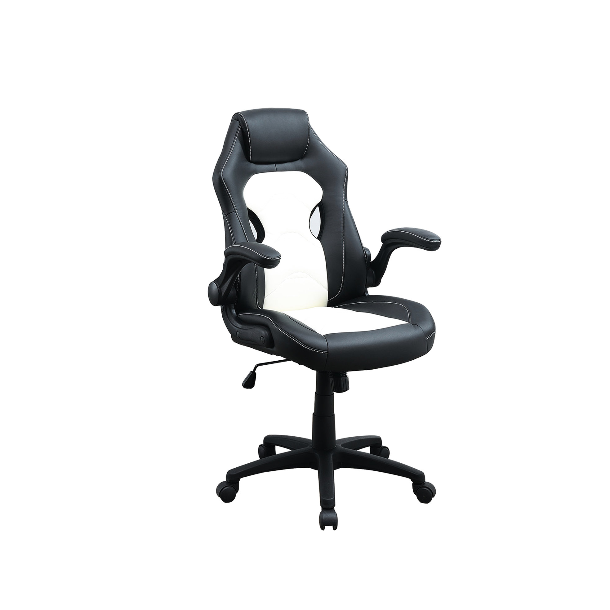 Latitude Run® Office Chair With Adjustable Height - Black And White ...