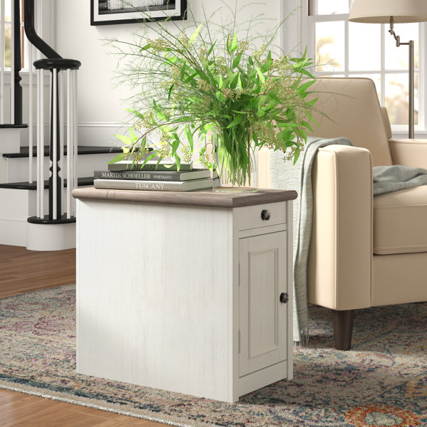 Rosalind Wheeler Chailey Floor Shelf End Table with Storage and Built ...