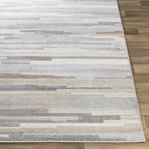 Zipcode Design™ Herrod Abstract Gray/Tan/White Area Rug & Reviews | Wayfair