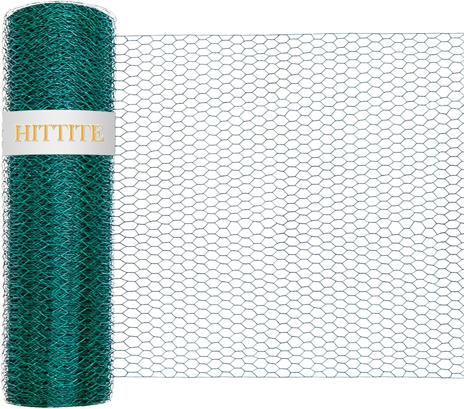 HITTITE Chicken Wire Fencing Mesh, Anti-Rust Green Floral Garden Fence ...