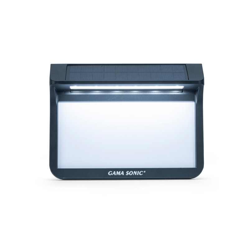 Gama Sonic Solar Address Wall Plaque Light With Ground Stakes & Reviews ...