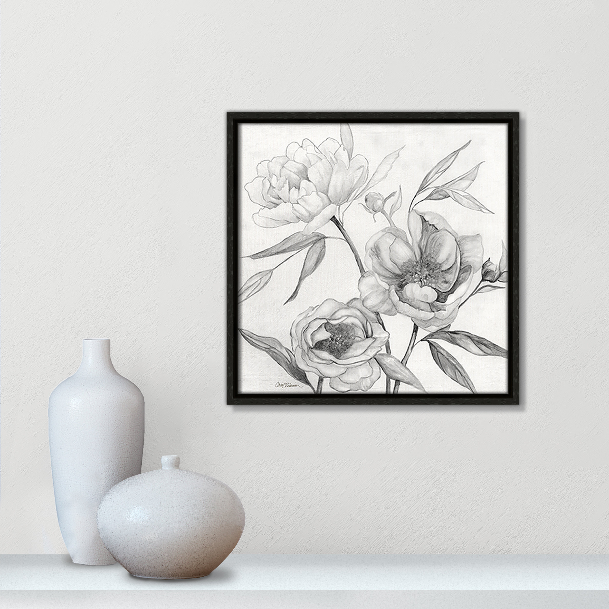 Casa Fine Arts Linen Peony Sketch II Print by Carol Robinson - Wayfair ...