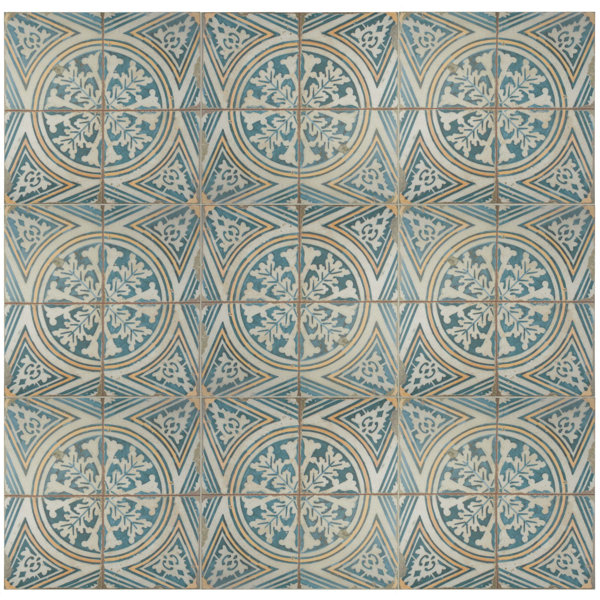 Merola Tile Kings Original 18" x 18" Ceramic Wall & Floor Tile ...