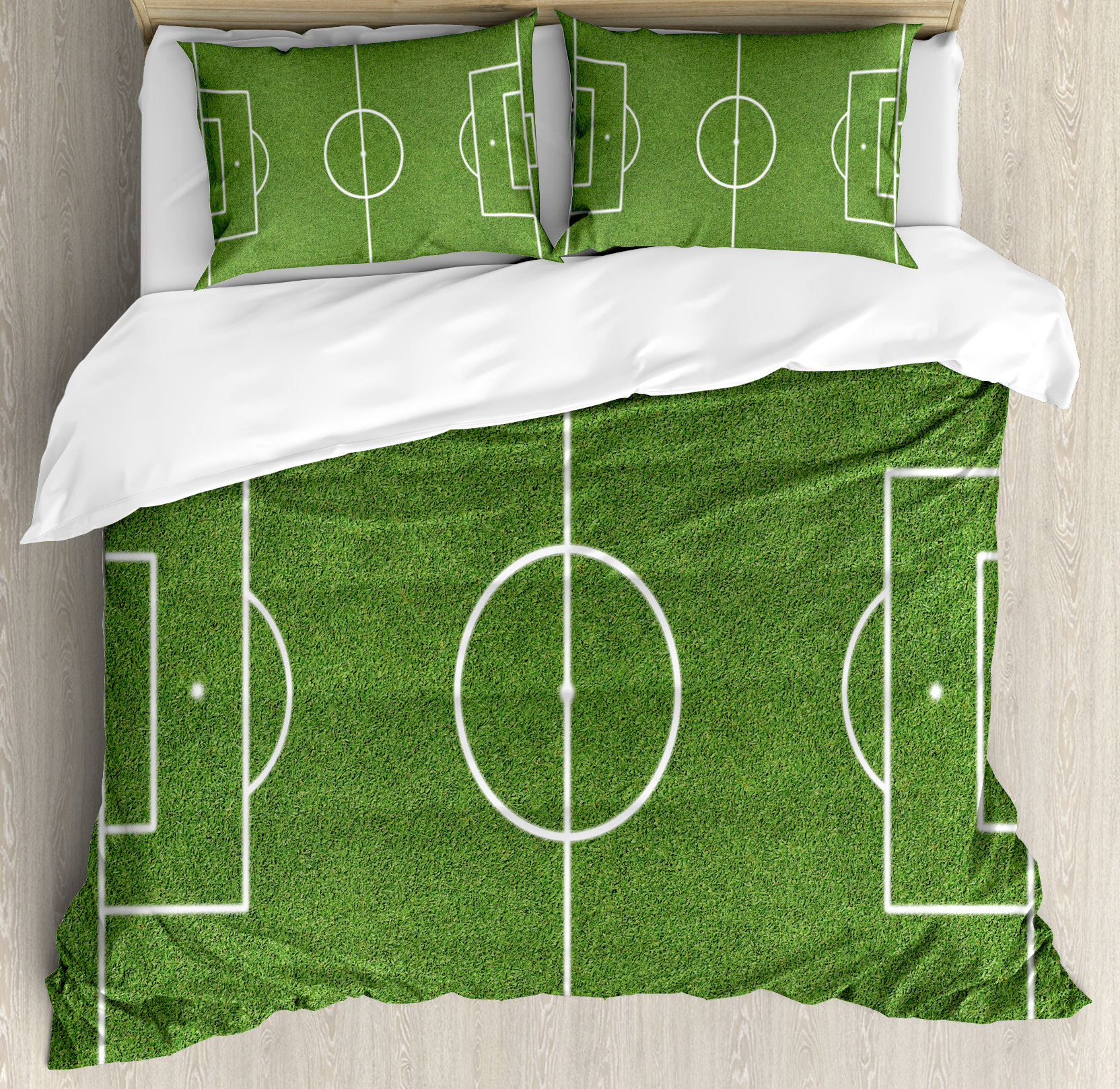 Ambesonne Soccer Field Grass Motif Stadium Game Match Winner Sports ...