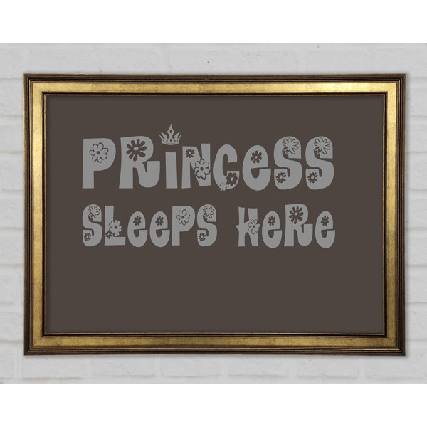 Happy Larry Princesss Sleeps Here Framed Print | Wayfair.co.uk
