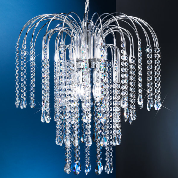 Mercer41 Rines 5 - Light Crystal Chandelier | Wayfair.ie