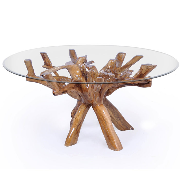 Union Rustic Glass Dining Table & Reviews | Wayfair