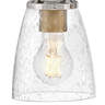 Hinkley Easton Three-Light Bath Vanity Fixture w/ Clear Seedy Glass ...