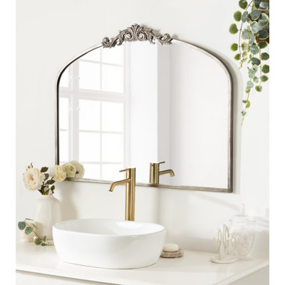 Fleur De Lis Living Anglo Metal Flat Wall Mirror & Reviews | Wayfair