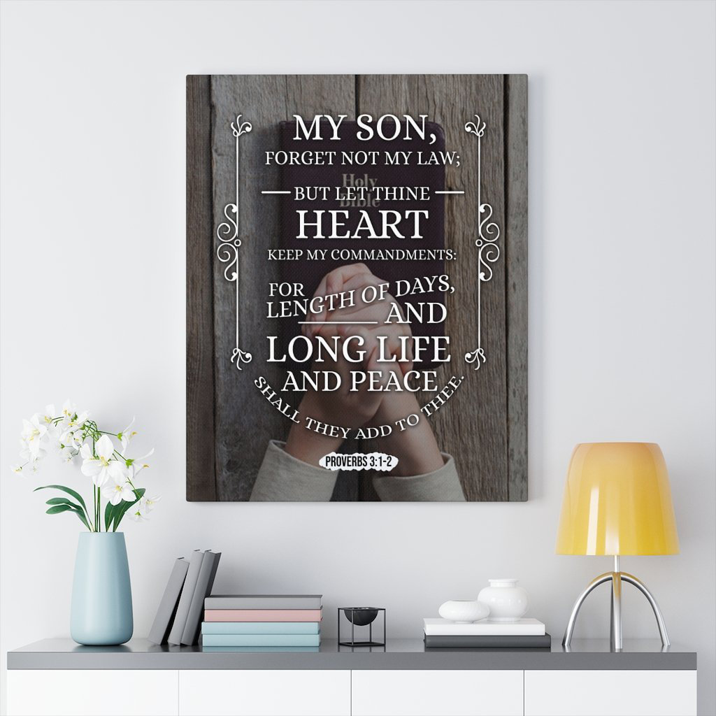 Express Your Love Gifts Long Life and Peace Proverbs 3:1-2 Christian ...