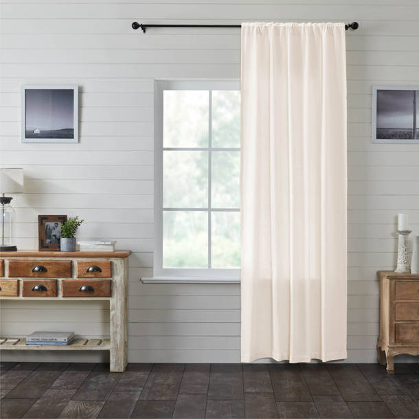 Rosalind Wheeler Ayres Cotton Semi-Sheer Curtain Panel | Wayfair