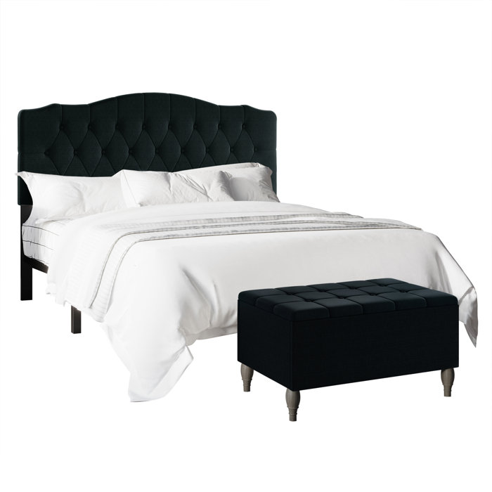 Red Barrel Studio® Forbish Upholstered Bed With Storage Bench & Reviews ...