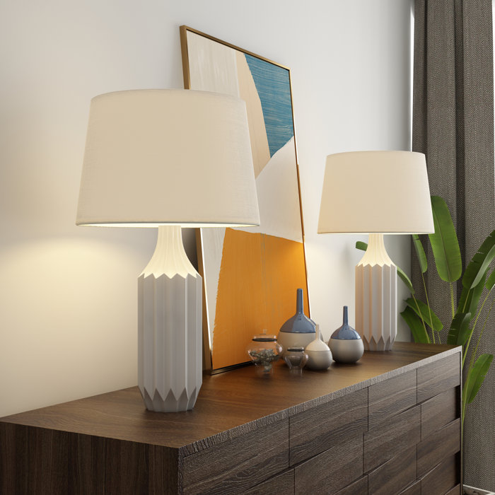 Mercury Row® Ramer 24" Table Lamp Set & Reviews | Wayfair
