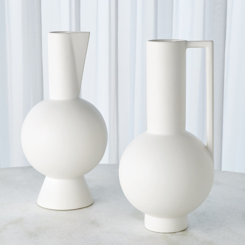 Global Views Classic Pitcher-Matte White | Wayfair