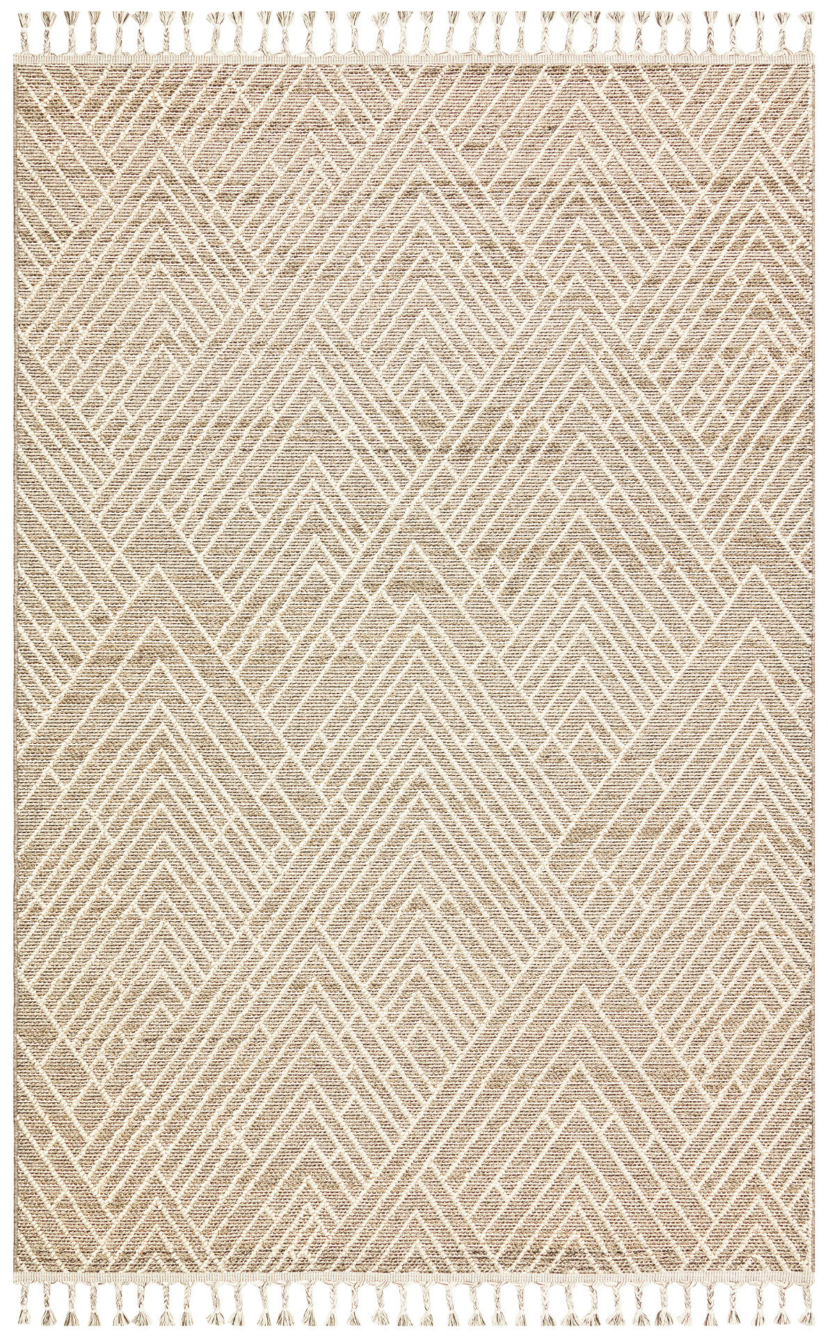 Aegean House Vallejo Beige Geometric Polypropylene Machine Made Area ...