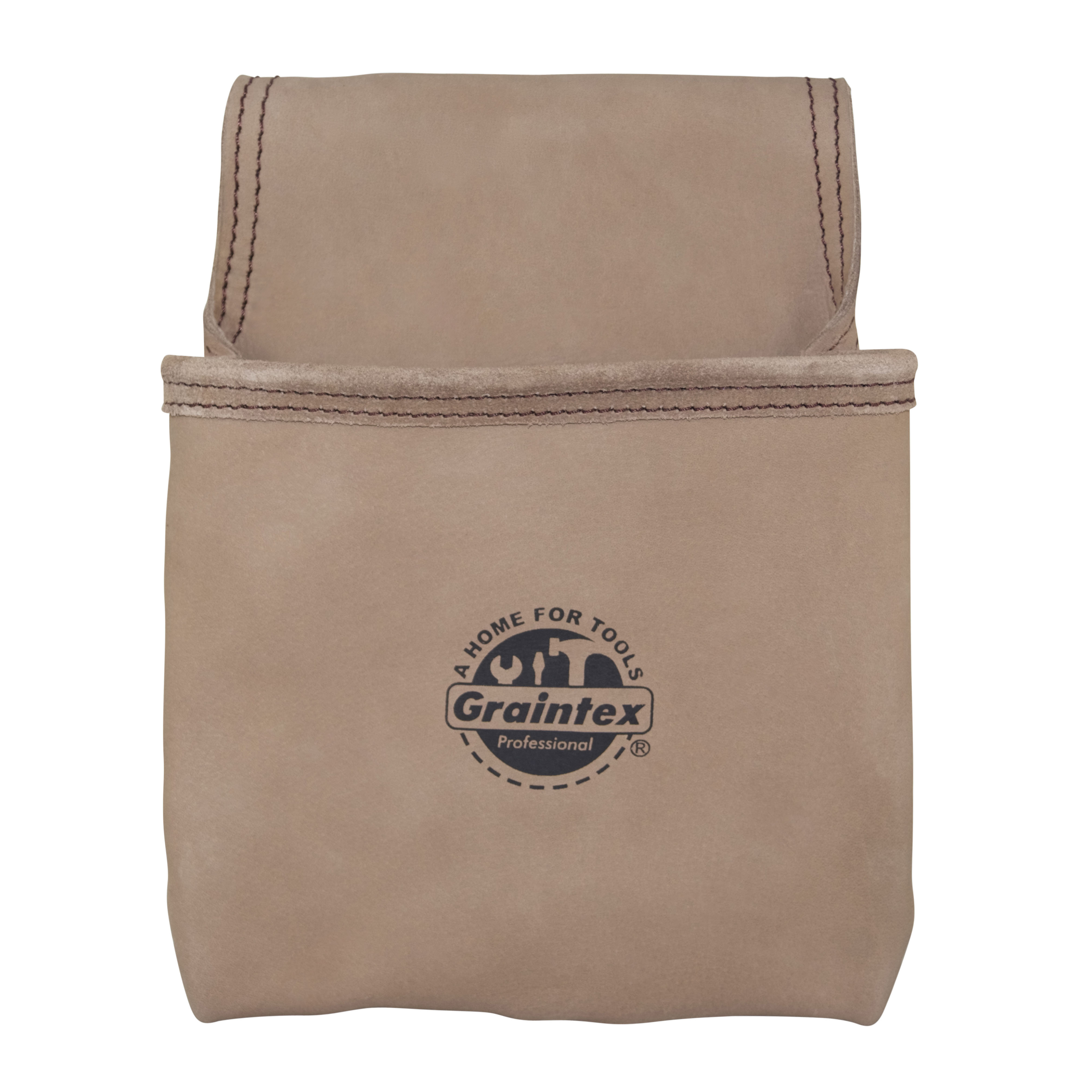 Graintex 1-Pocket Top Grain Leather Nail And Tool Pouch In Beige ...