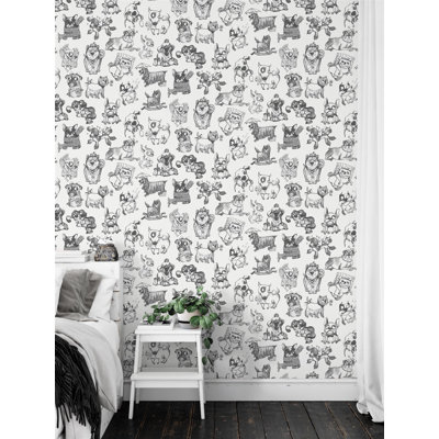 dog pattern wallpaper uk
