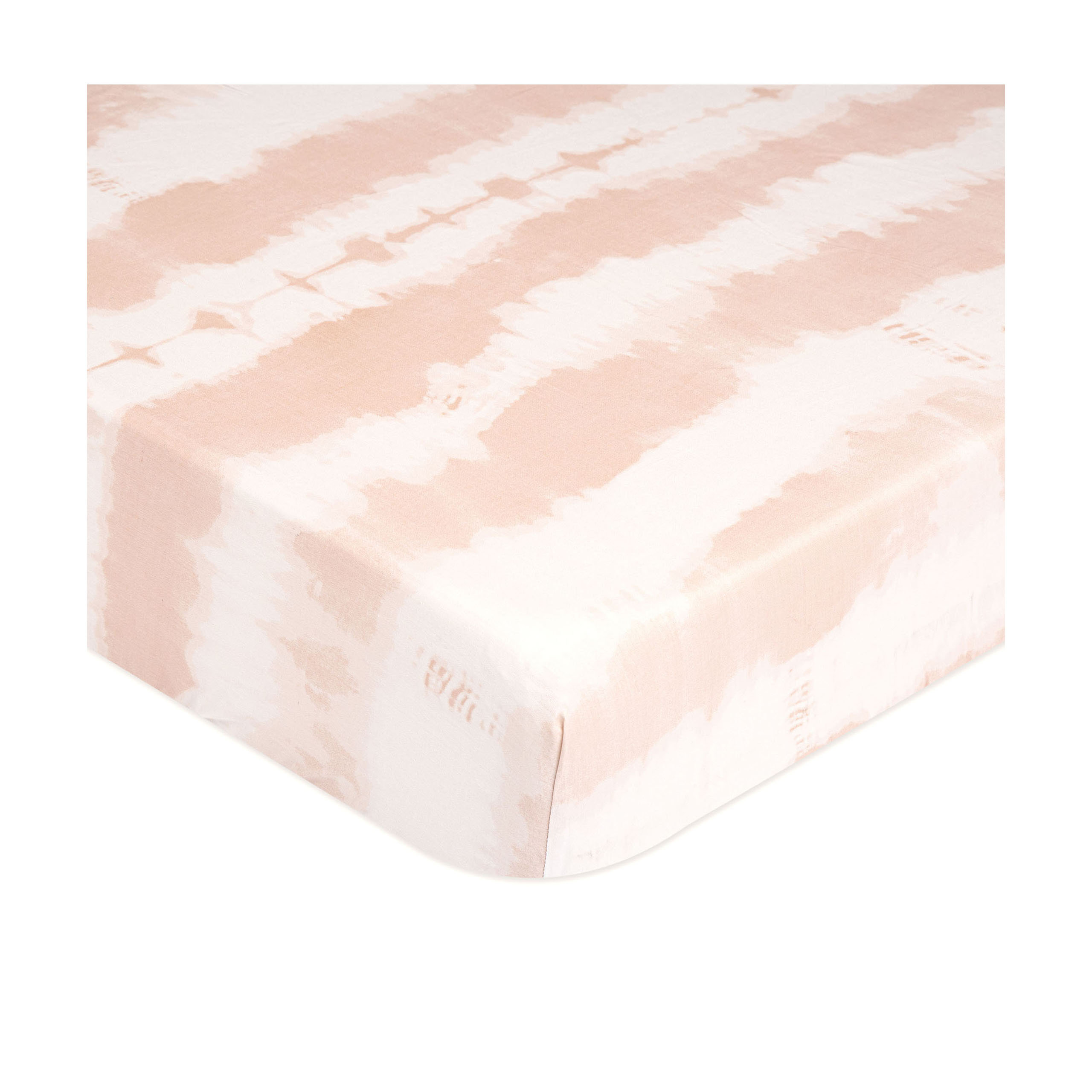 Crane Baby Pink Tie-Dye Fitted Crib Sheet, Pink and White, Soft and ...