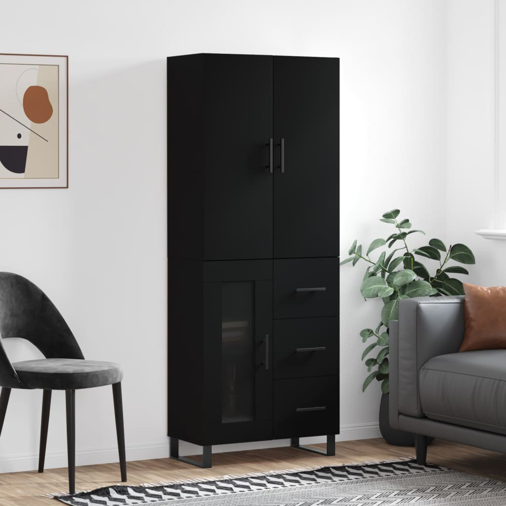 Dongguan Xiyite Trading Co., Ltd. Highboard black 69.5cm x 34cm x 180cm ...