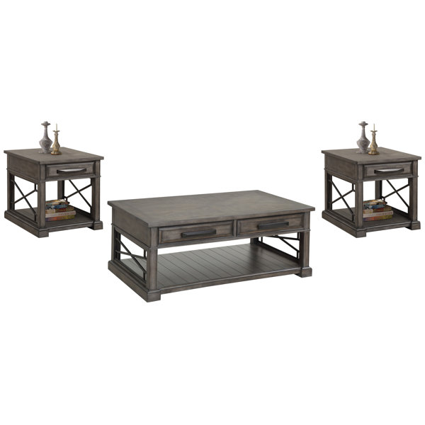 Rosalind Wheeler Cocktail Table With 2 End Tables | Wayfair