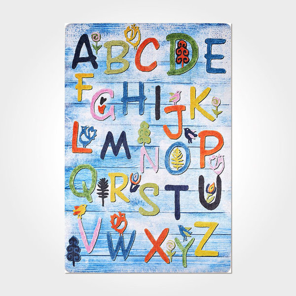 Hargun Çocuk Odası Kids Machine Woven 160 X 200 Blue Area Rug | Wayfair ...