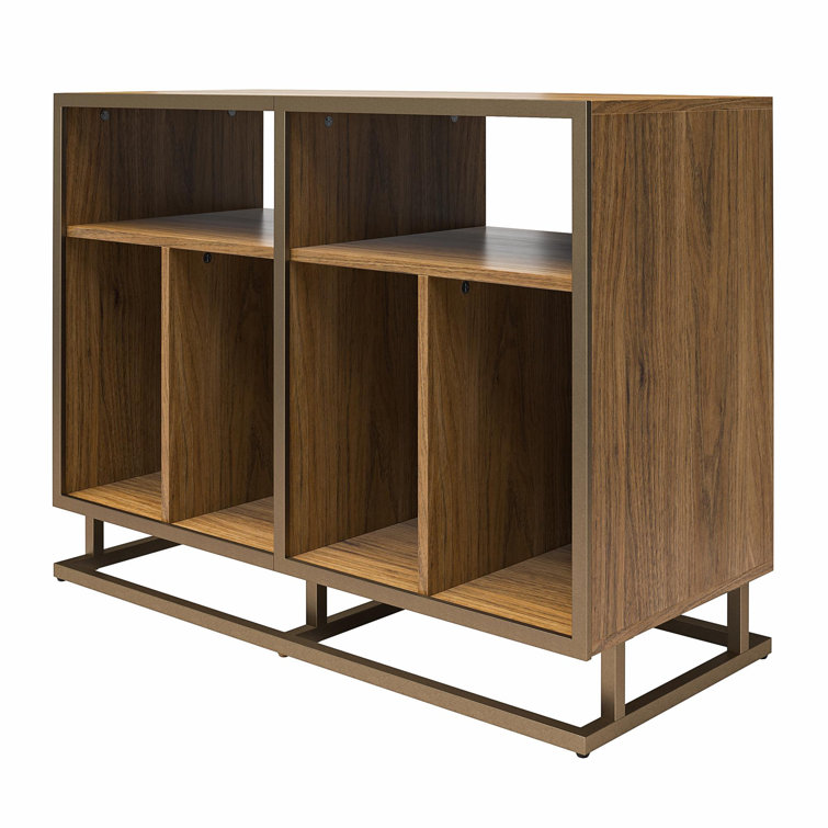 Novogratz Regal Double Wide Record Station Audio Rack & Reviews | Wayfair