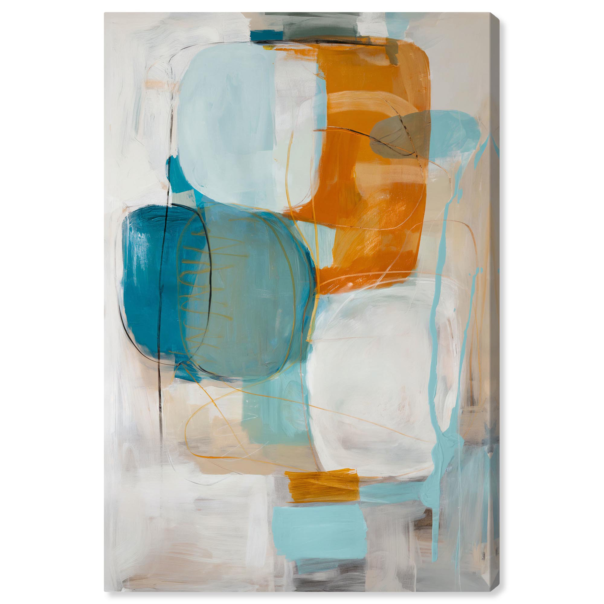 Art Remedy Arctic Fusion (I) Canvas Elegant Abstracts by Art Remedy ...