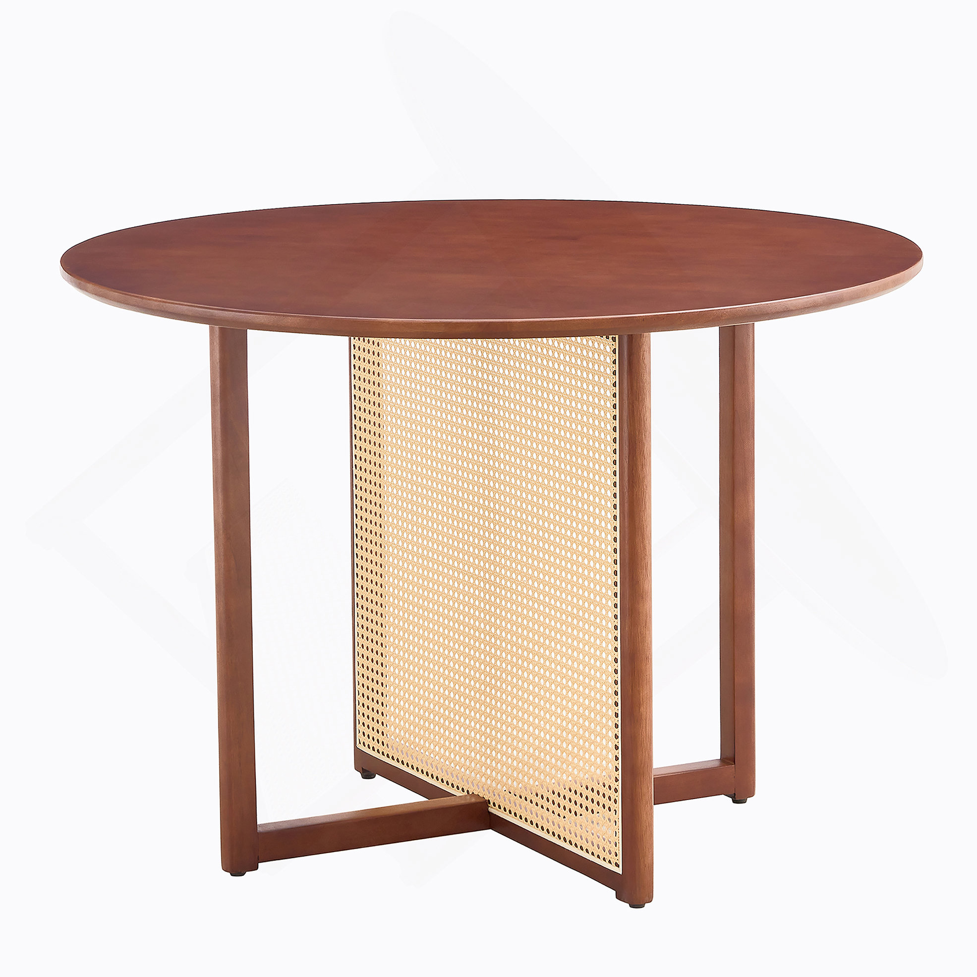 George Oliver Chinese countryside retro walnut solid wood round table ...