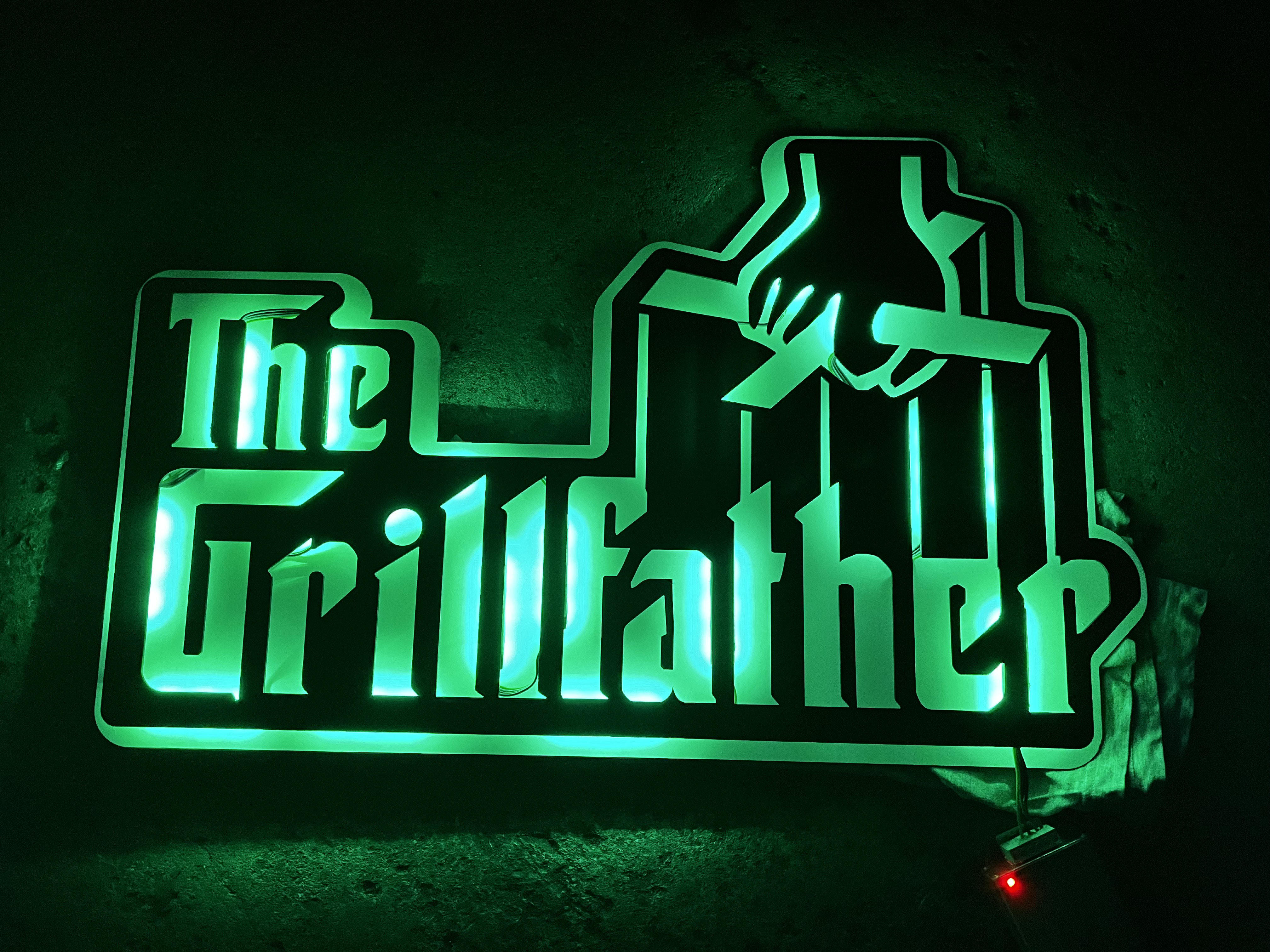 Fat Daddy Smokers Grillfather LED sign 26 x 16 | Wayfair